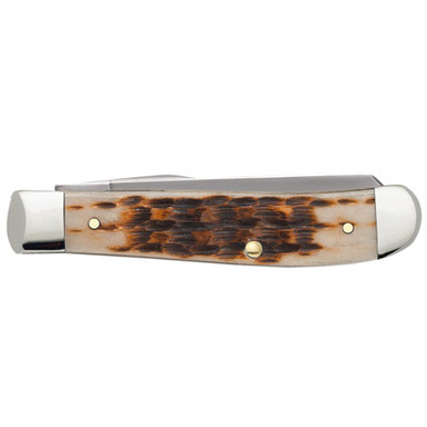 KNIFE #00013 AMBER BONE PEACH SEED JIG MINI TRAPPER - Palmer Feed ...
