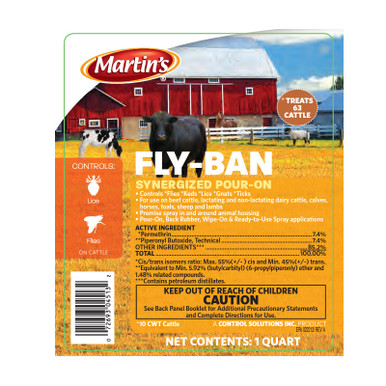 FLY-BAN POUR-ON 1/2 GALLON - Palmer Feed & Supply Inc.