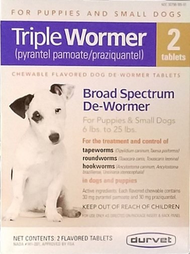 Durvet Triple Wormer For Dogs - Pilot Point Feed Store