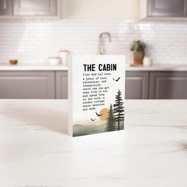 Lake & Lodge Collection Word Blocks - The Cabin - [Consumer]P.Graham Dunn