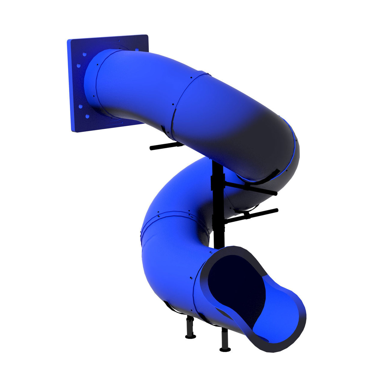 7' Spiral Tube Slide - CustomSlides.com