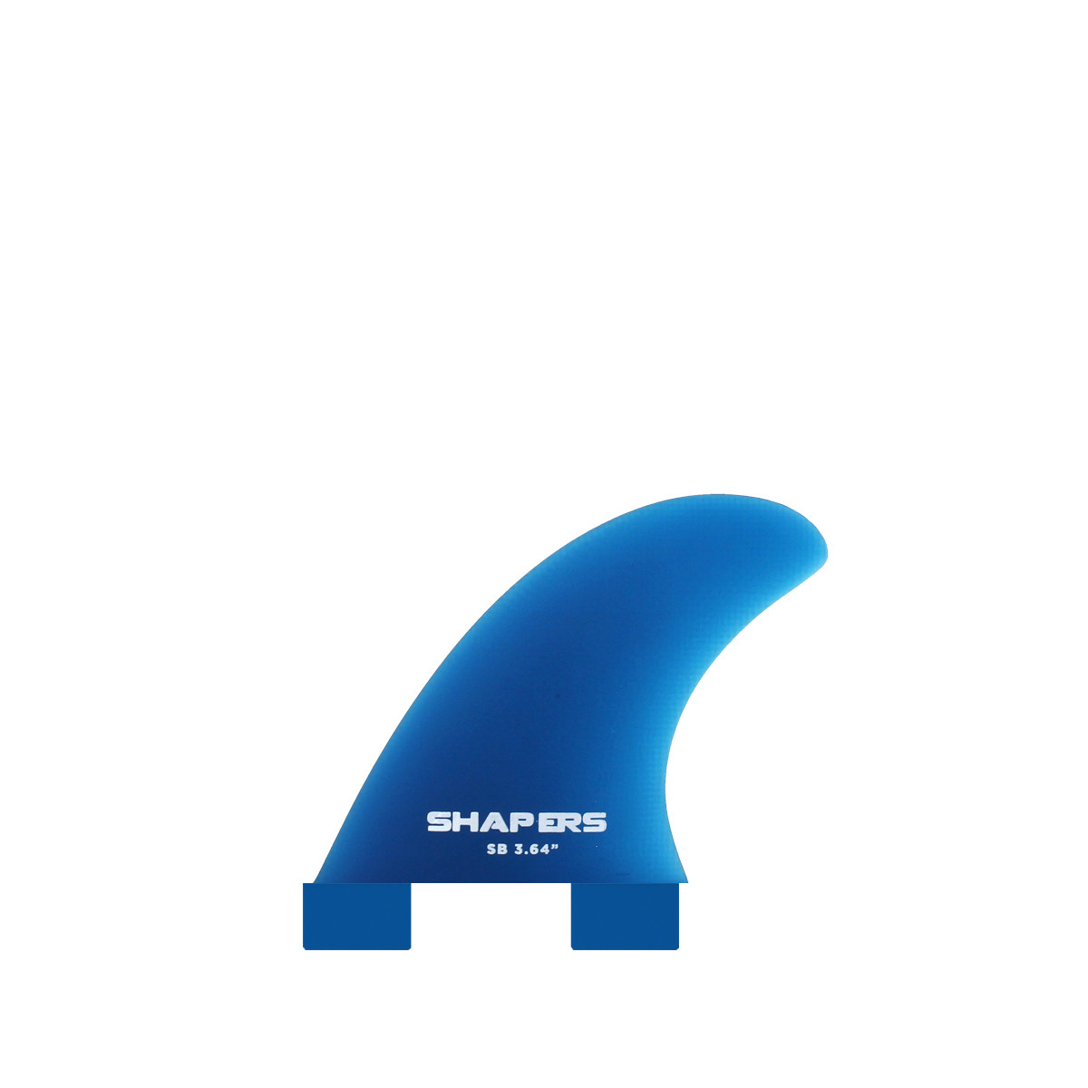 3.64" Side Bite - Dual Tab - Translucent Blue - Shapers Surf Co