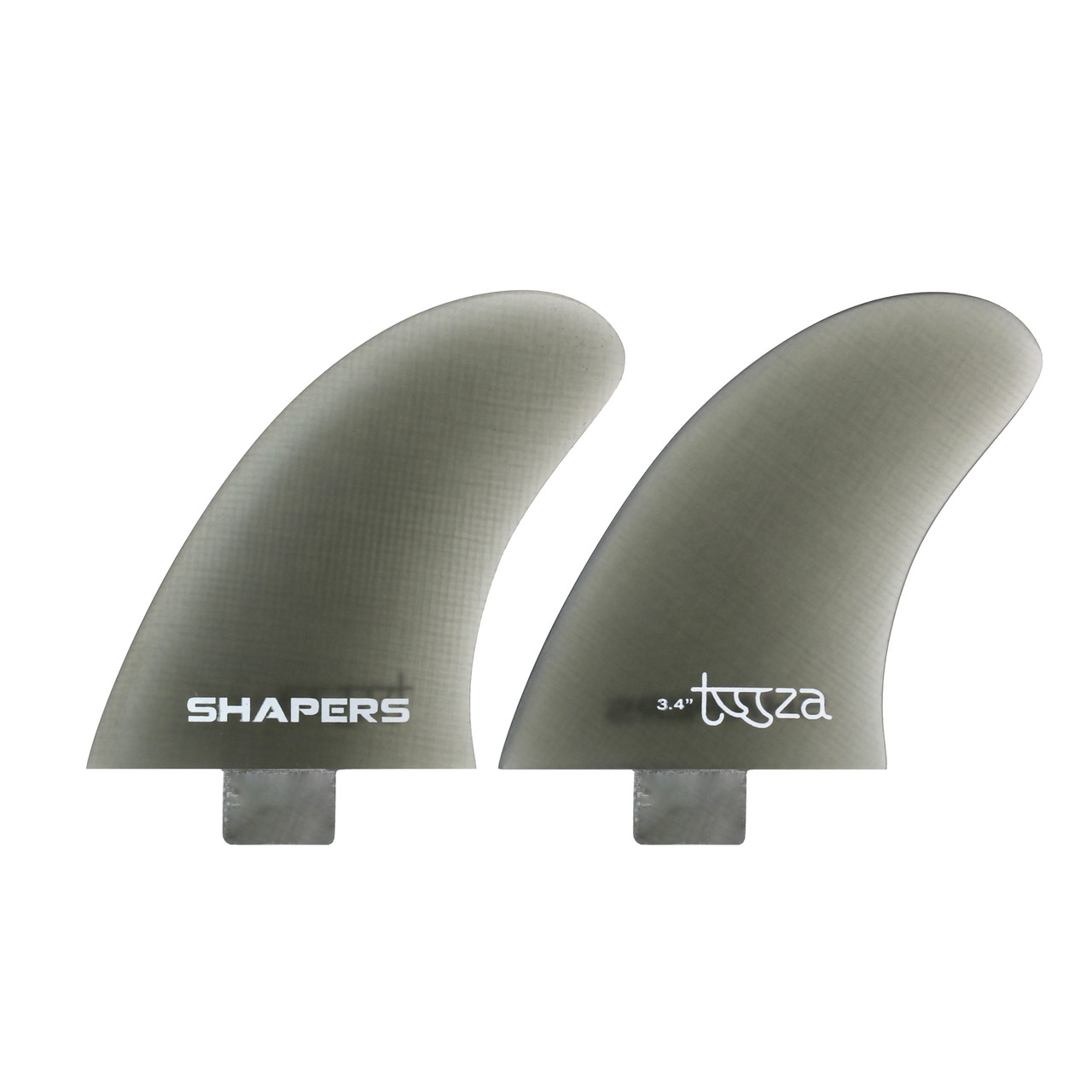 Shapers x Darcy Twinzer Fin Set Smoke | FCS Compatible | Shapers Surf Co