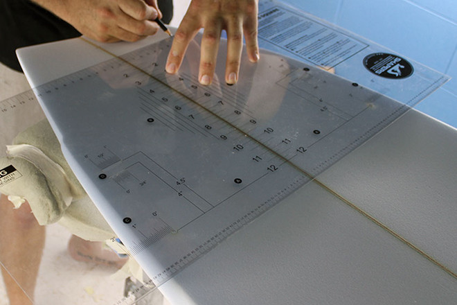 Layout Square: Fin Placement - Inches Only - Shapers Manufacturers Co