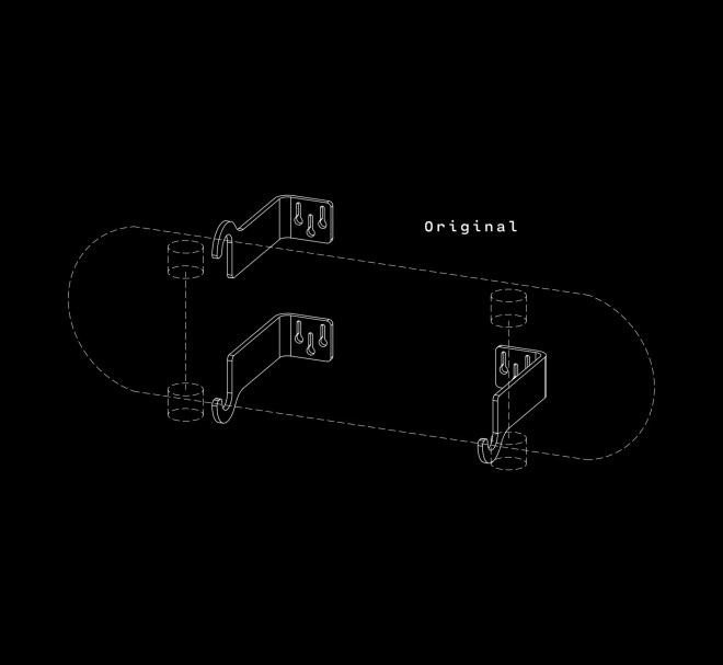 Ghost Racks - Skateboard Horizontal Wall Racks
