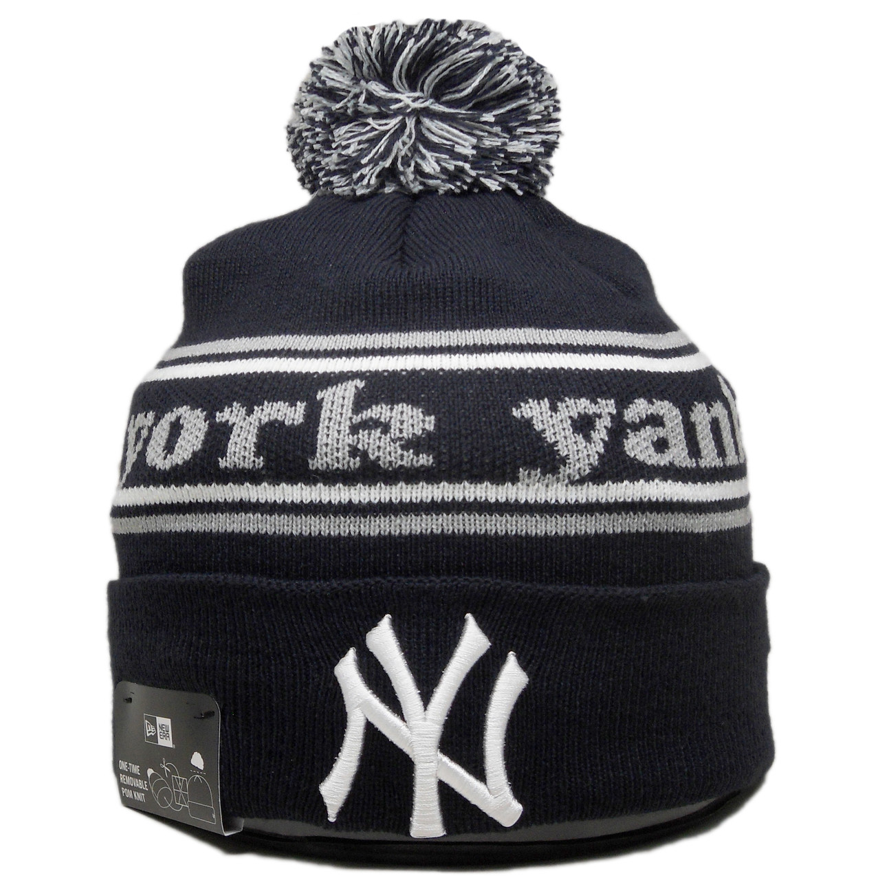 New York Yankees New Era Marquee Knit Hat - Navy, White, Gray ...