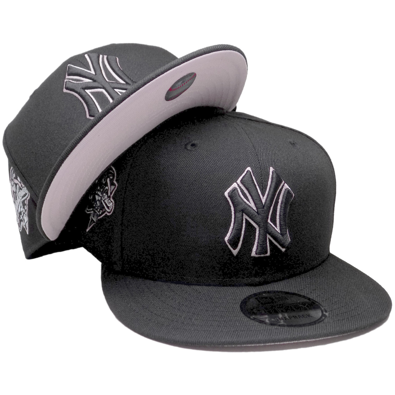 New York Yankees 2000 WS Custom New Era Snapback - Black, White, Pink ...