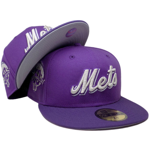 New York Mets 5th Ann. Custom New Era Fitted - Purple, Deep Purple, Silver