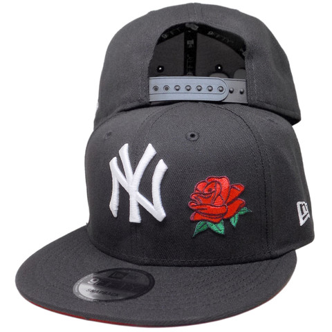 NY Yankees 2009 WS Rose Custom New Era Snapback - Black, White, Red ...