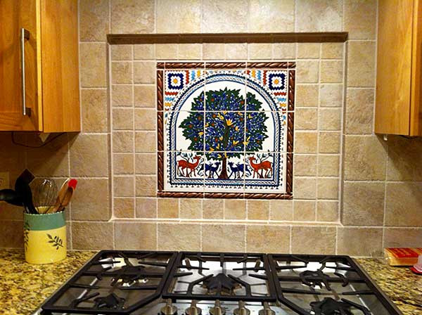 Tree of Life tile mural
