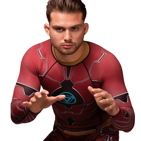 Marvel's Iron Man Long Sleeve Rash Guard
