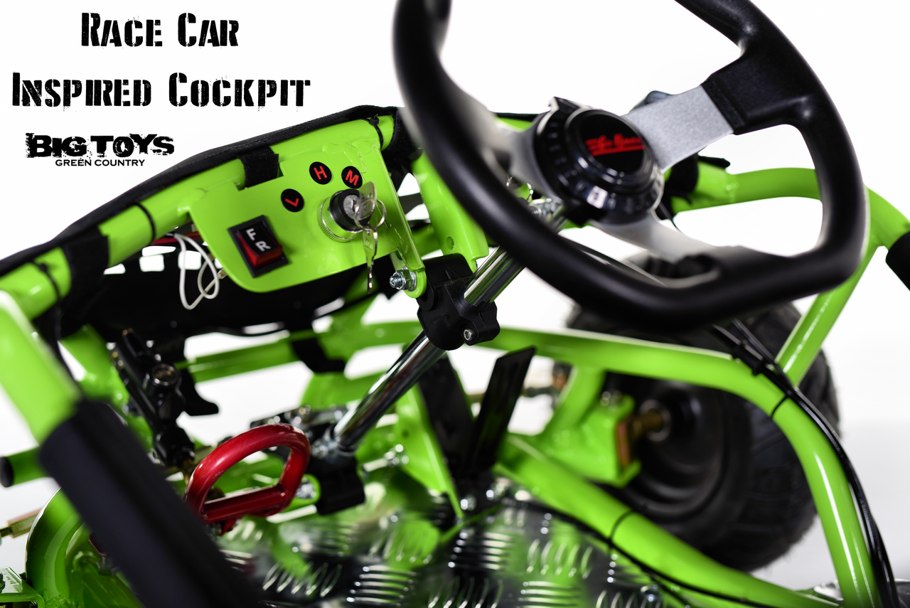 48v go kart with big motor and rubber tires