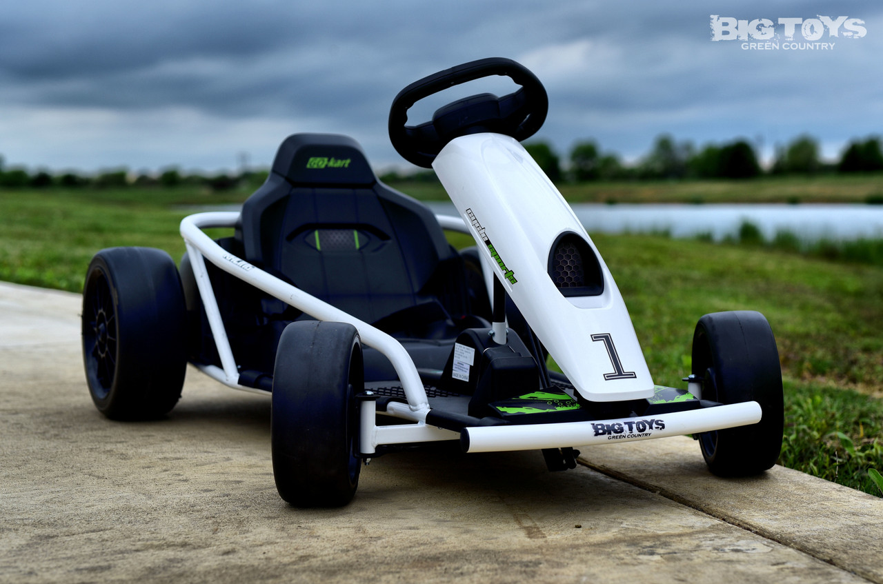 24v Mini Electric Drift Kart - White - Big Toys Green Country