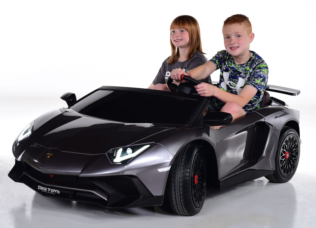 Giant 24v Big Kids Ride On Lamborghini XXL 180W Motor & Rubber Tires ...