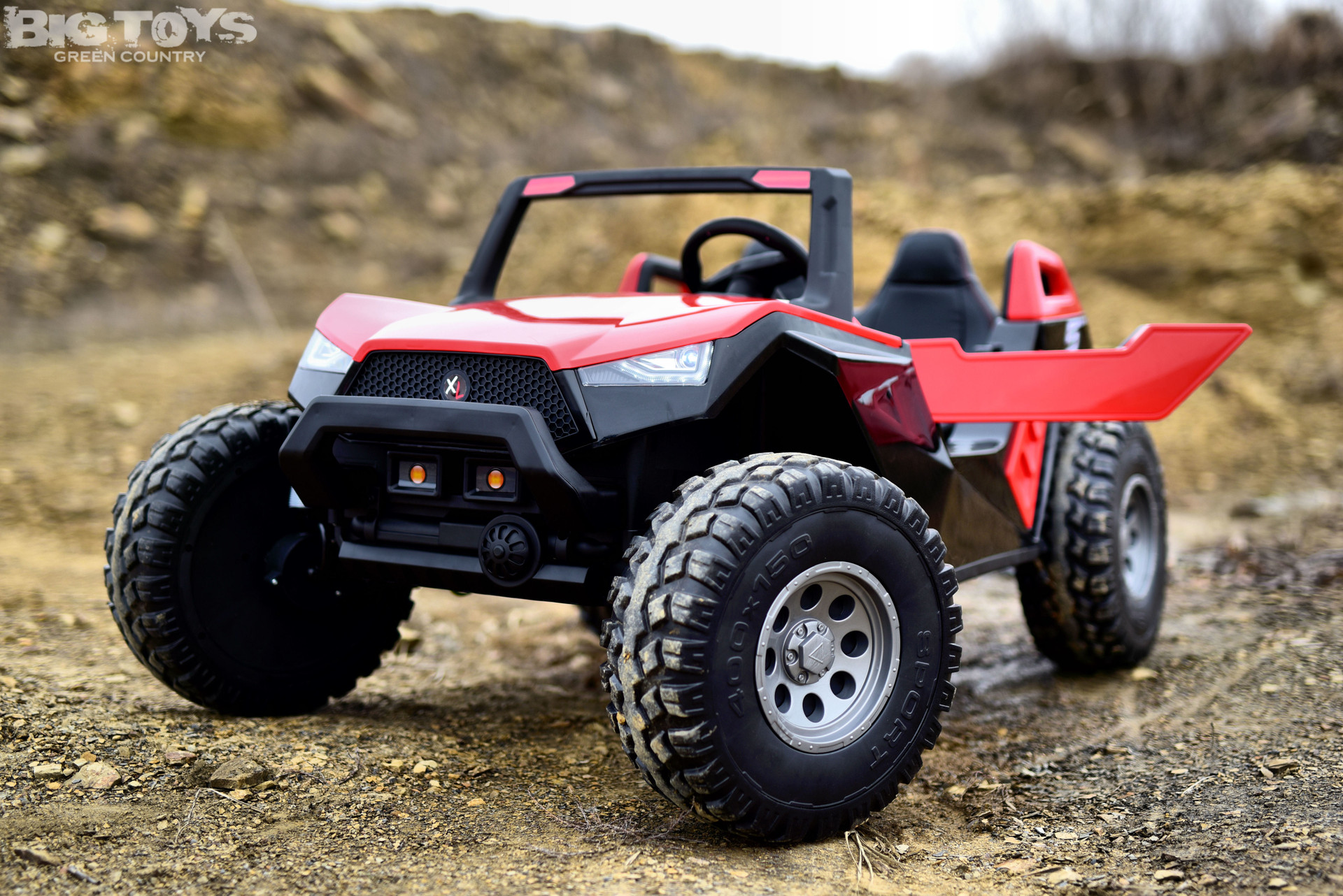 24v Challenger XL 2.0 4x4 Ride On Buggy w/ Leather Seat & Rubber Tires ...