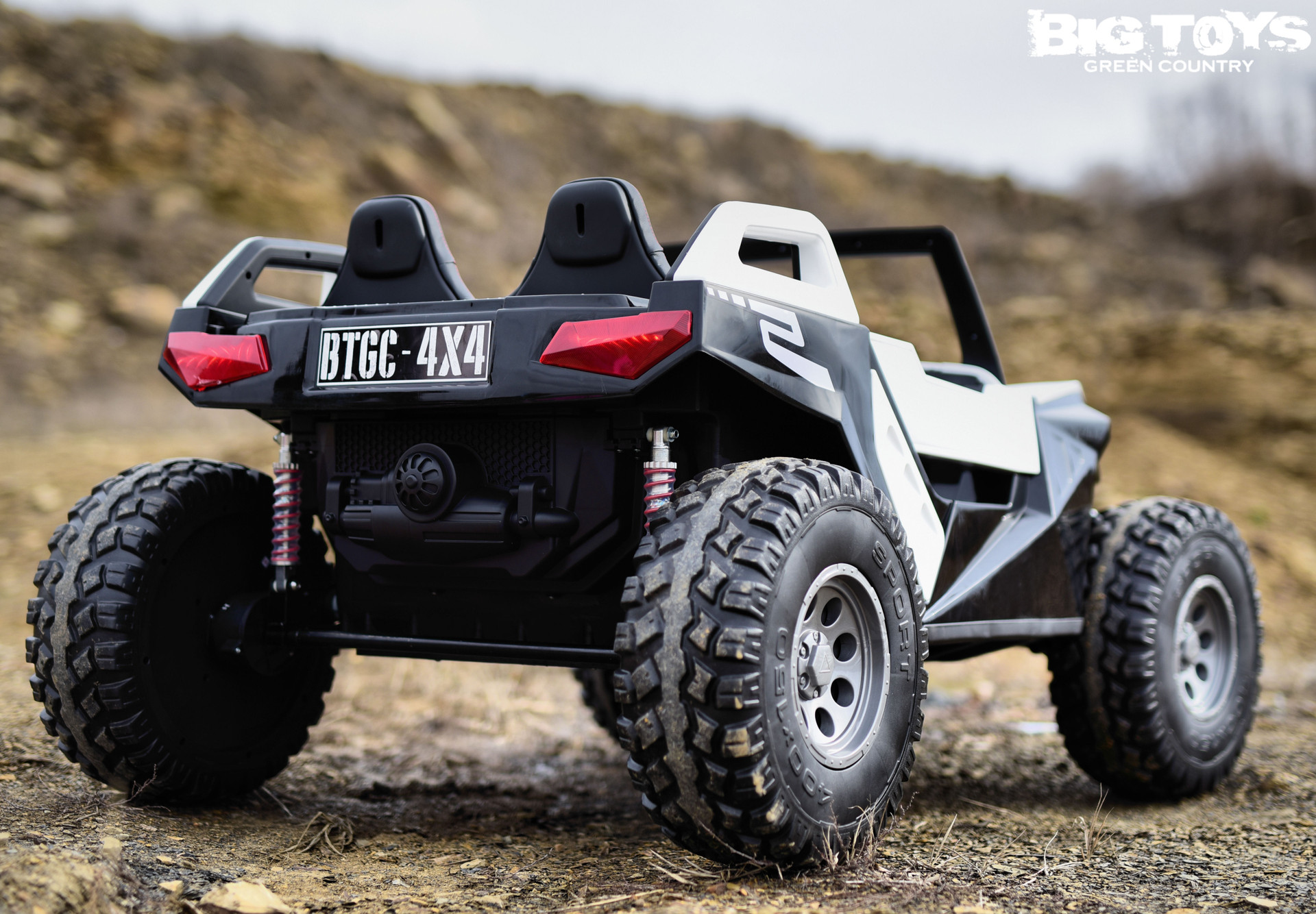 24v Challenger XL 2.0 4x4 Ride On Buggy w/ Leather Seat & Rubber Tires ...