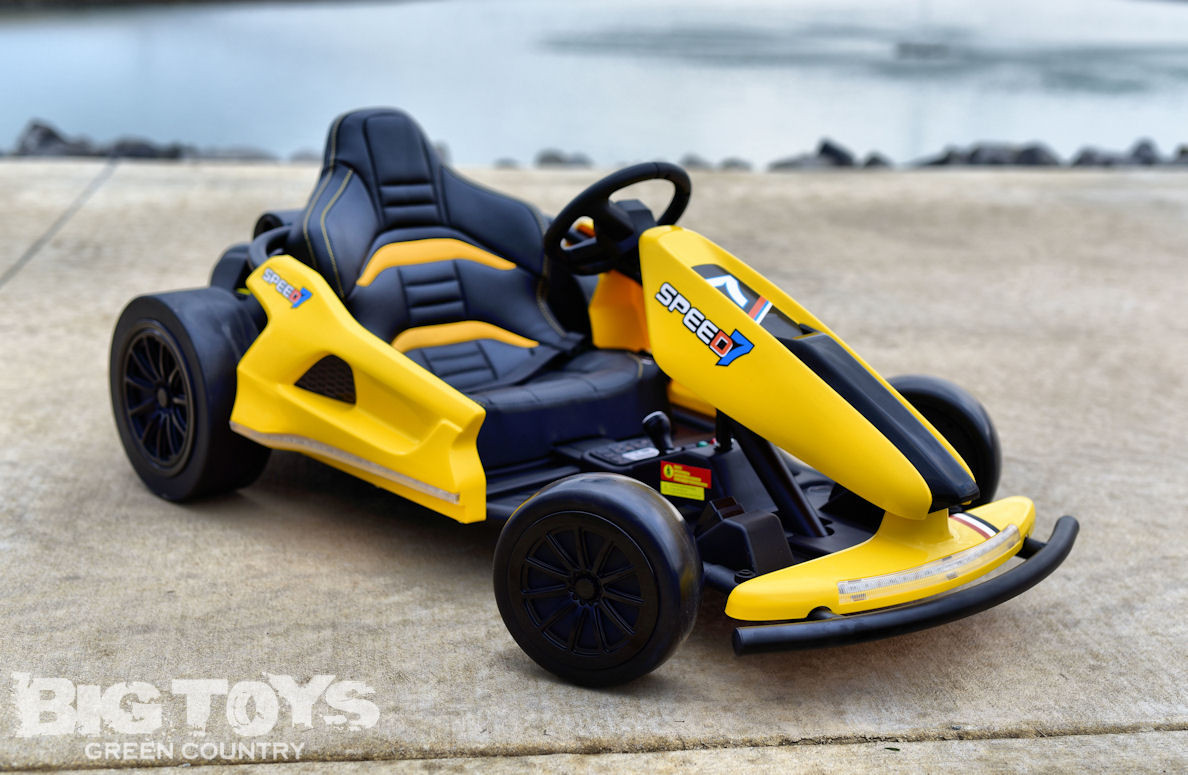 24v Bullet Electric Drift Kart w/ Upgraded Motors & Leather Seat ...