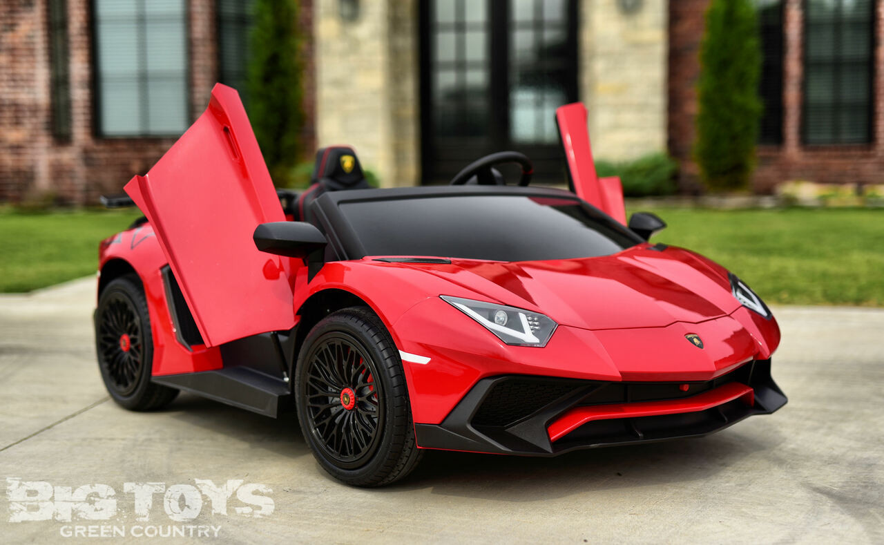 Giant 24v Big Kids Ride On Lamborghini XXL 180W Motor & Rubber Tires ...
