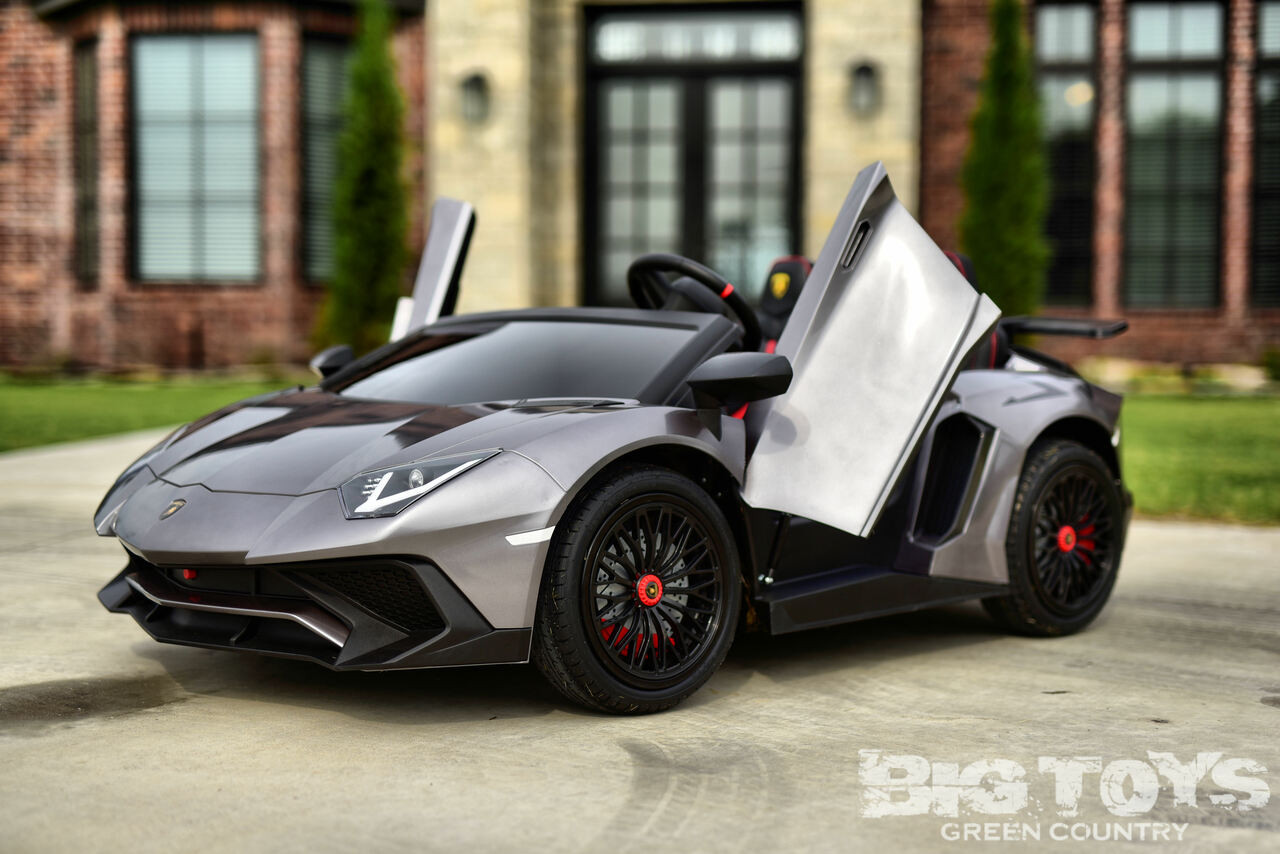 Giant 24v Big Kids Ride On Lamborghini XXL 180W Motor & Rubber Tires ...