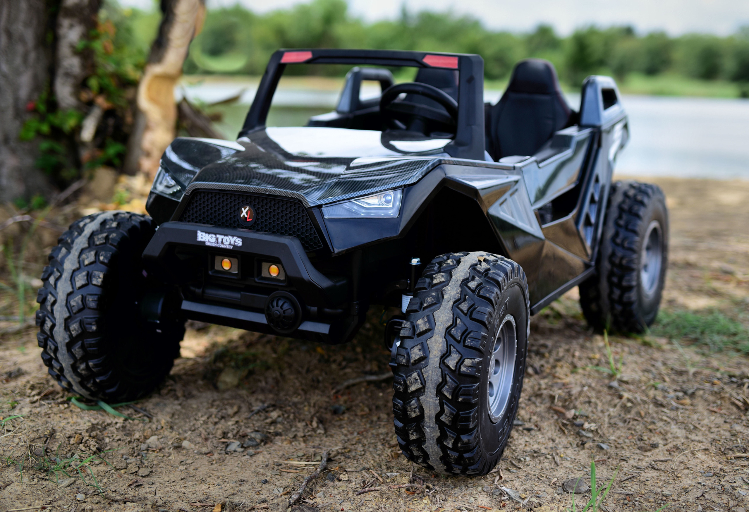 24v Challenger XL 2.0 4x4 Ride On Buggy w/ Leather Seat & Rubber Tires ...
