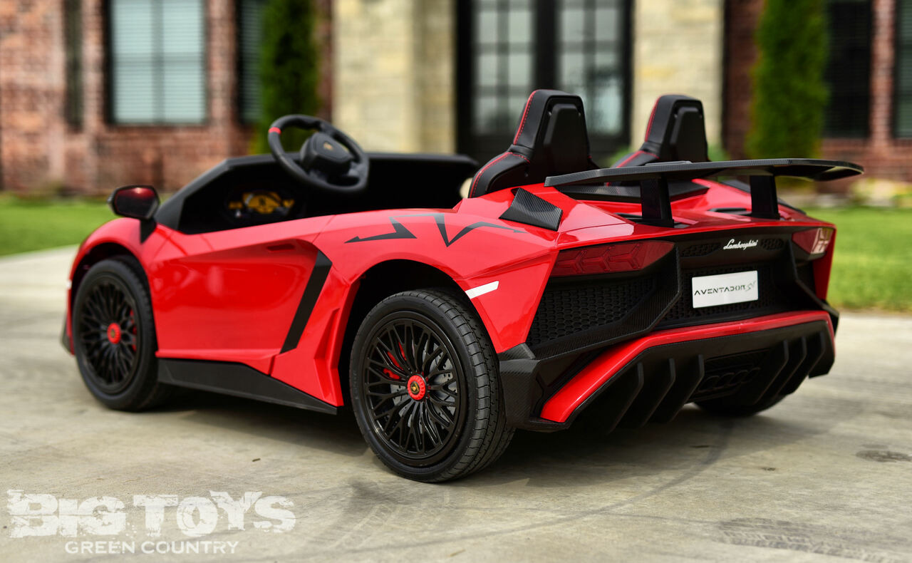 Giant 24v Big Kids Ride On Lamborghini XXL 180W Motor & Rubber Tires ...