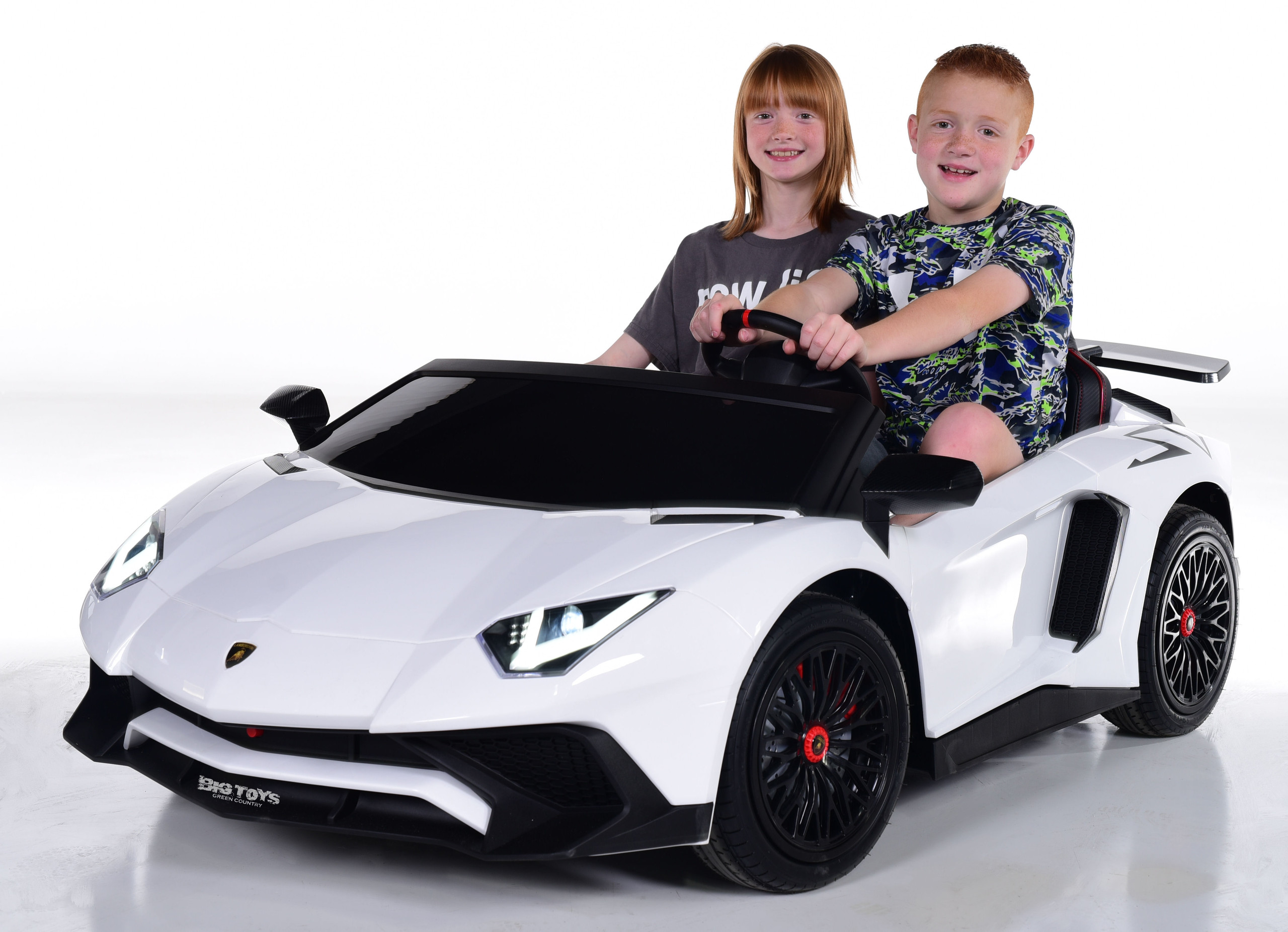 Giant 24v Big Kids Ride On Lamborghini XXL 180W Motor & Rubber Tires ...