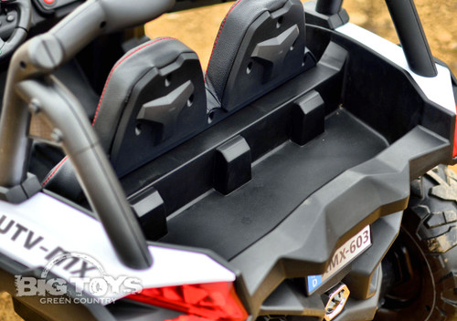 4x4 UTV Ride on Side X Side kids car offroad remote White