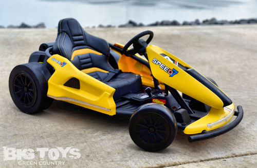 24v Bullet Electric Drift Kart w/ Upgraded Motors & Leather Seat ...