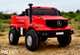 24v Mercedes Big Rig XL Ride On Truck w/ Leather Seat & Rubber Tires ...
