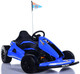 24v Bullet Electric Drift Kart w/ Upgraded Motors & Leather Seat - Blue ...
