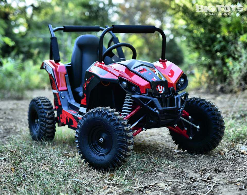 48v utv go-kart with large motor and rubber tires