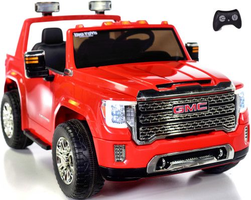 Big Toys 4x4 Battery powered ride on GMC truck with rubber tires