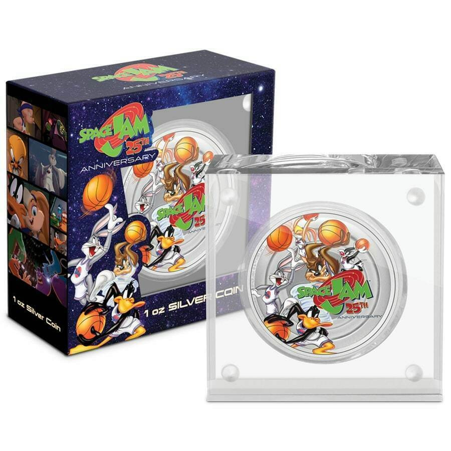 2021 SPACE JAM 25TH ANNIVERSARY 1 OZ. SILVER COIN $2 NGC PF70 FIRST ...