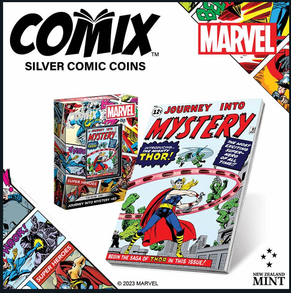 2023 Niue Comix Marvel Journey into Mystery #83 w/ THOR 1oz Silver Coin ...