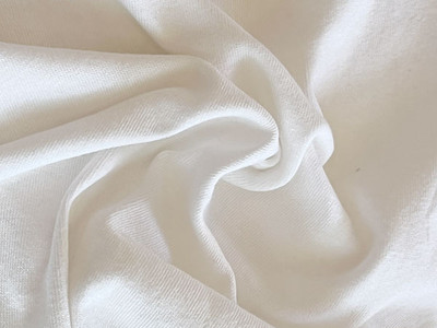 Ribbed Knit Fabric White A - fabric fabric