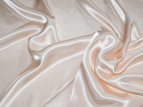 Charmeuse Satin Light Tan - fabric fabric