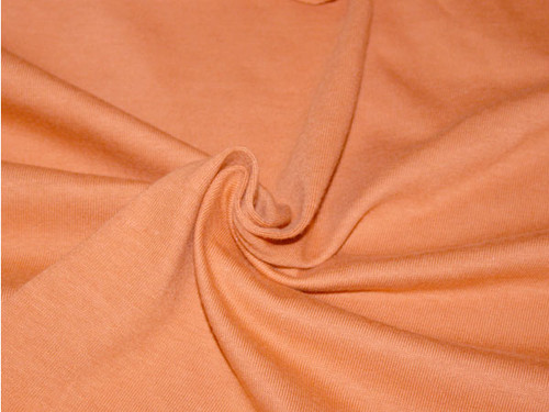 Tubular Ribbed Knit Orange - fabric fabric