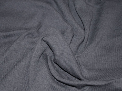 Tubular Ribbed Knit Grey A - fabric fabric