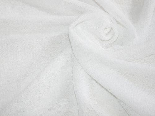 Polyester Mesh White - fabric fabric