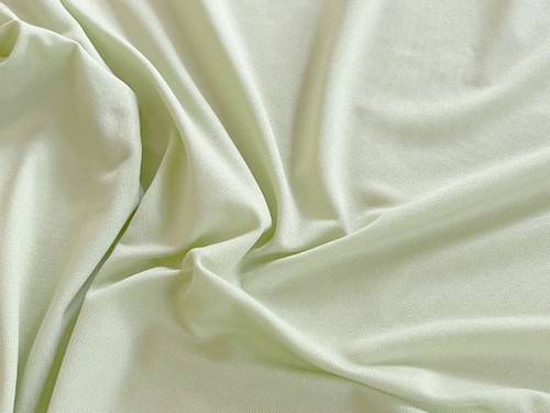 Knit Fabric Light Green - fabric fabric