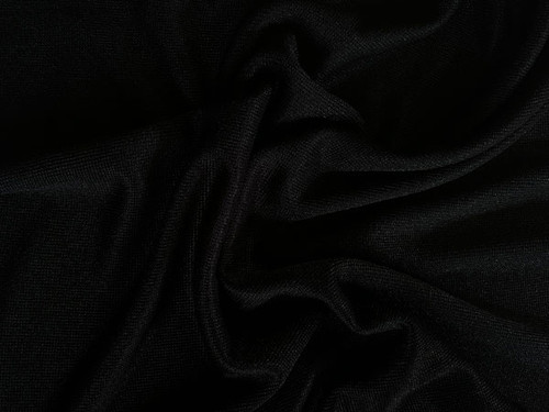 Ribbed Knit Black AS - fabric fabric