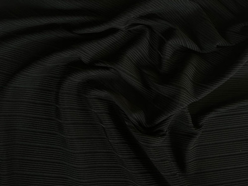 Ribbed Knit Fabric Black BH - fabric fabric