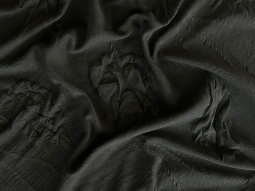 Fancy Ribbed Knit Black - fabric fabric
