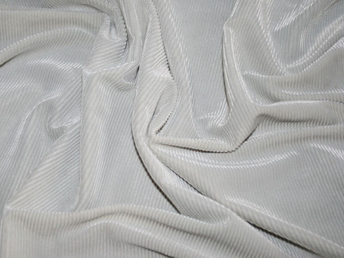 Ribbed Knit Off White - fabric fabric