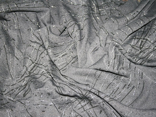 Fancy Mesh Fabric Grey - fabric fabric