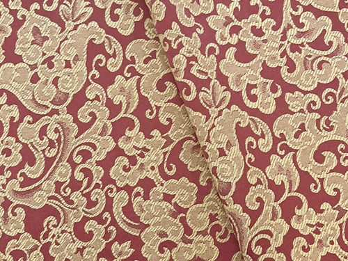 Arabesque Jacquard Fabric Red - fabric fabric