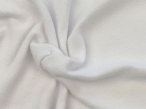 Fleece White - fabric fabric