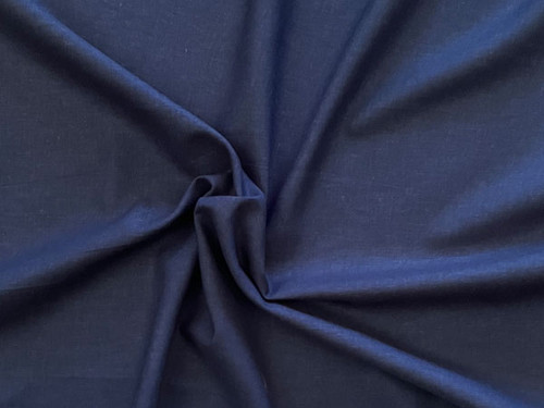 Cotton Linen Navy Blue - fabric fabric