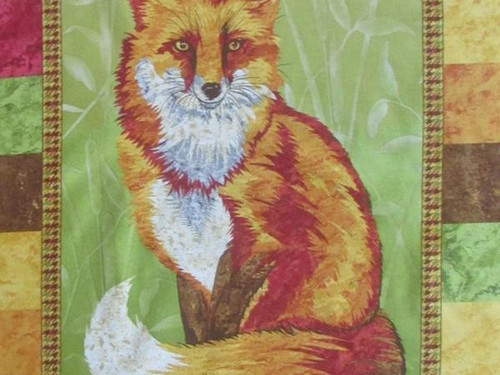 10 Panels of Fox Panel - fabric fabric