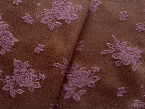 Embossed Satin Brown - fabric fabric